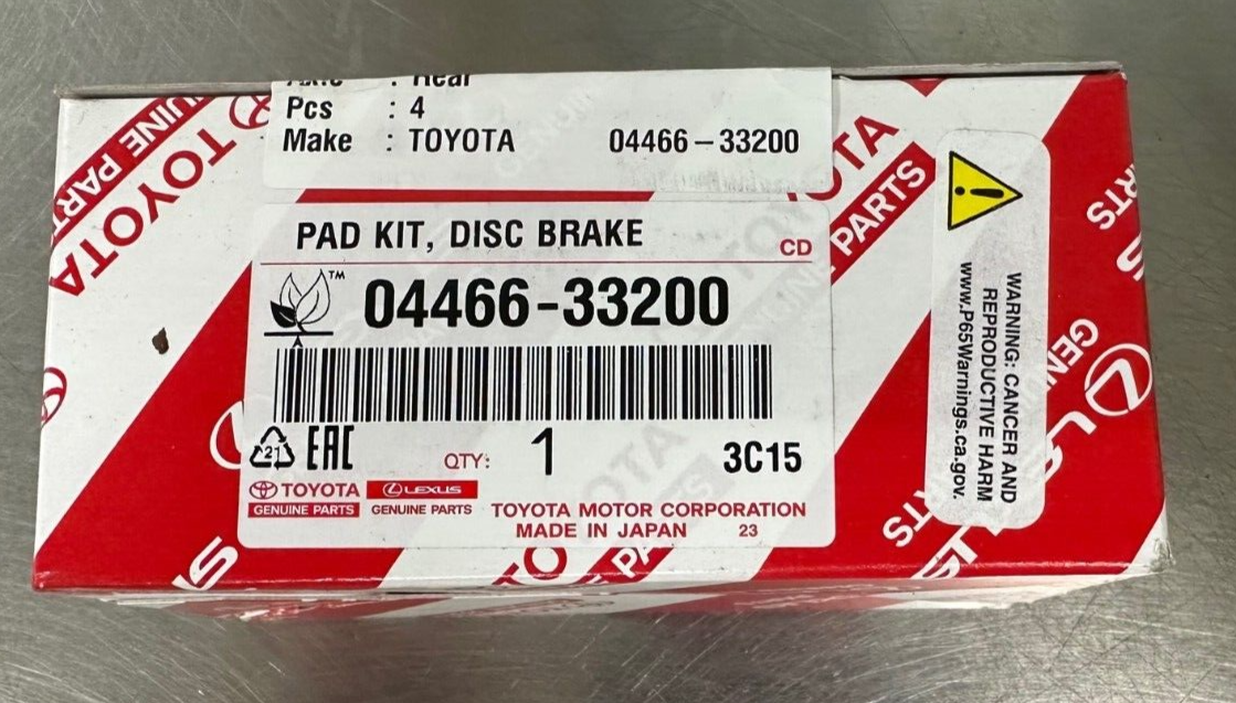 Lexus 0446633200 Genuine OEM Brake Pads for sale online | eBay