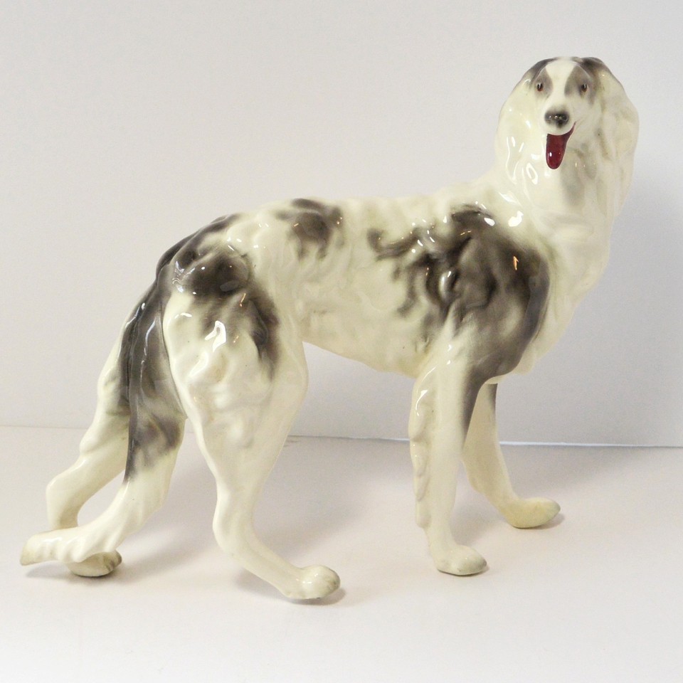 Goldscheider Porcelain Borzoi Dog | eBay