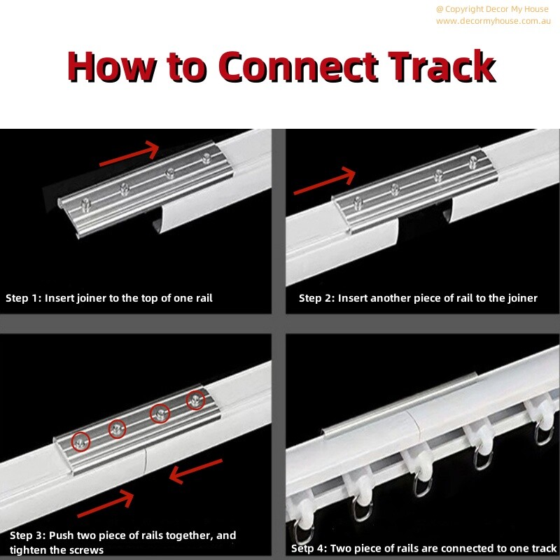 S Fold / Wave Fold Curtain Tracks for S Fold Sheer or Blockout Curtains ...