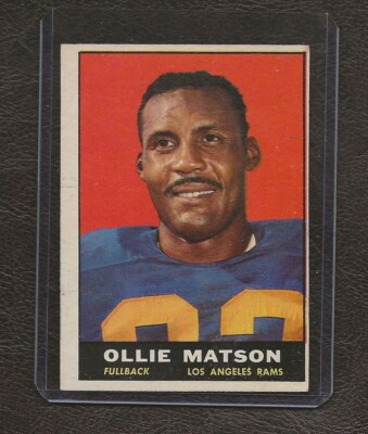 1961 Topps Football #50 Ollie Matson, Los Angeles Rams, HOF, EX! | eBay