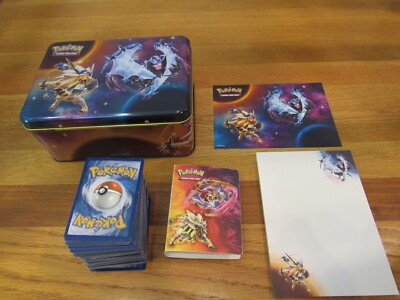 POKEMON Metal Carry Lunch Box w/ Lot of 236 Playing Trading Cards Game ...