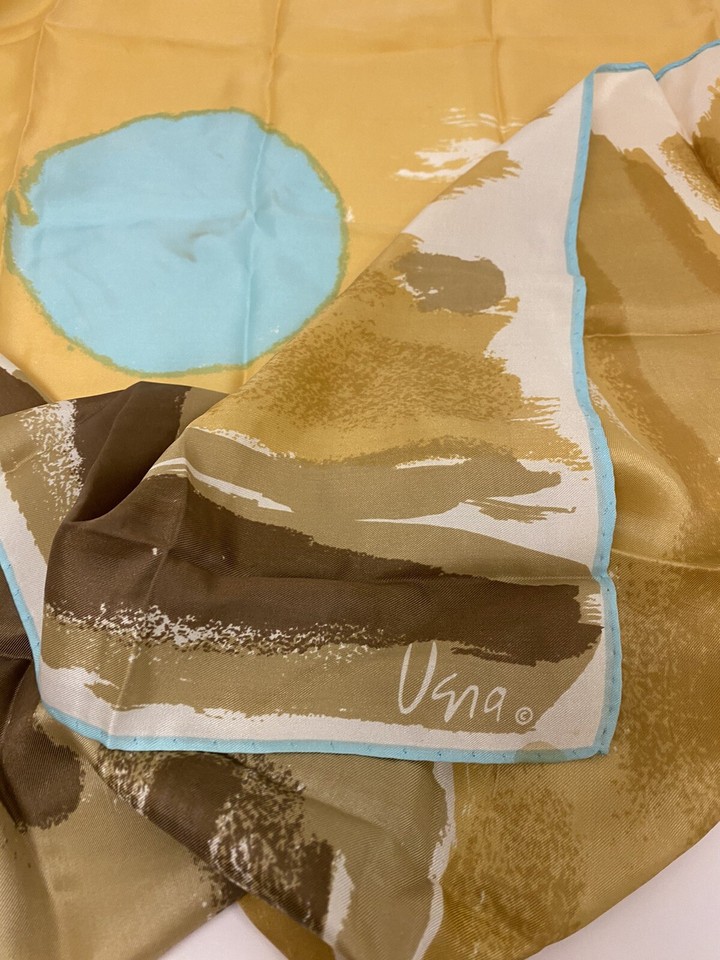 Scarf Vera Ladybug Japan Rolled Abstract Brown Blue Moon Son Water 25 ...