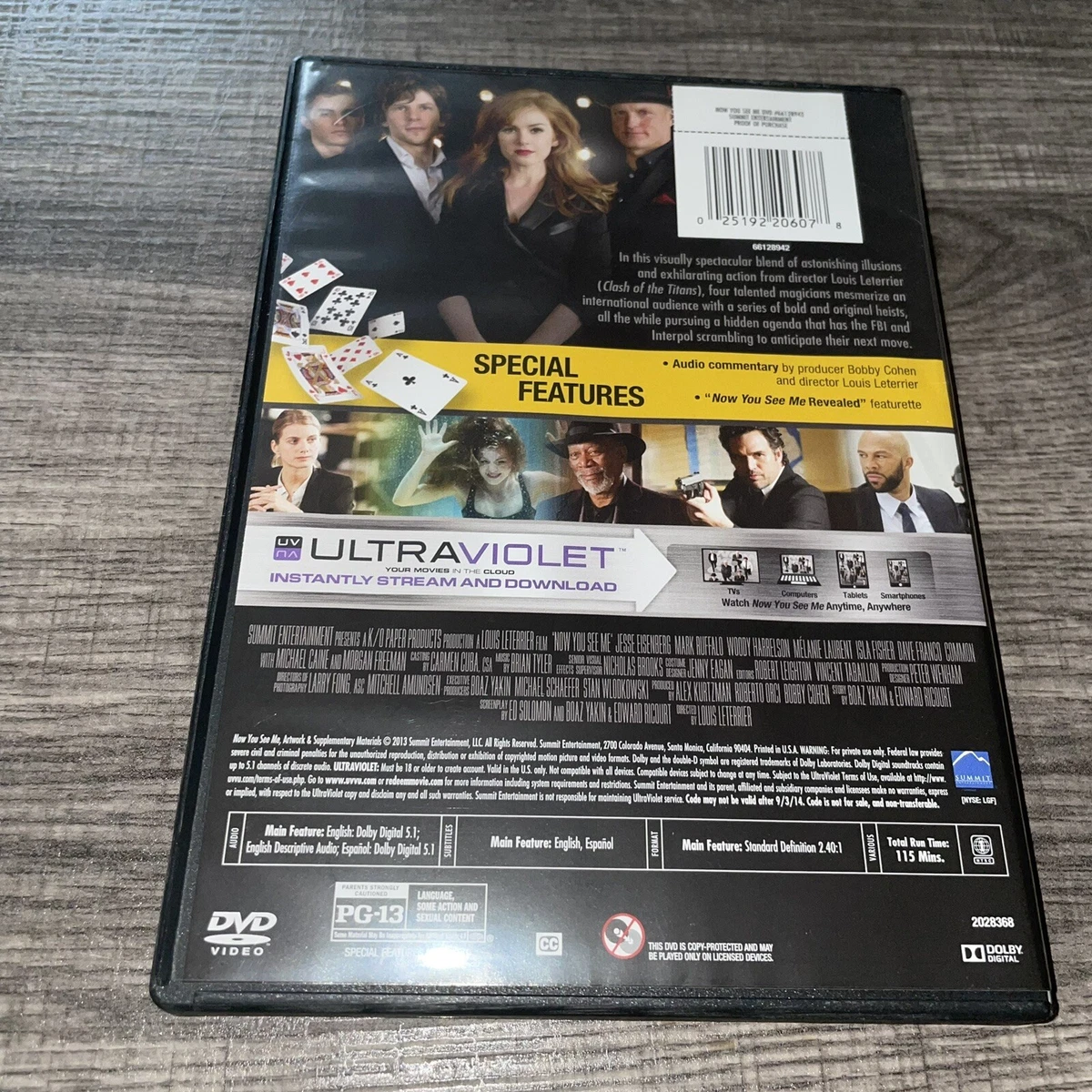 Now You See Me Dvd Cover