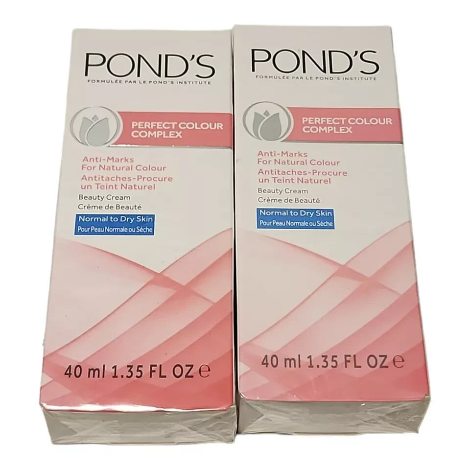 Set Of 2 Ponds Perfect Colour Complex Beauty Cream Normal to Dry Skin 1 ...