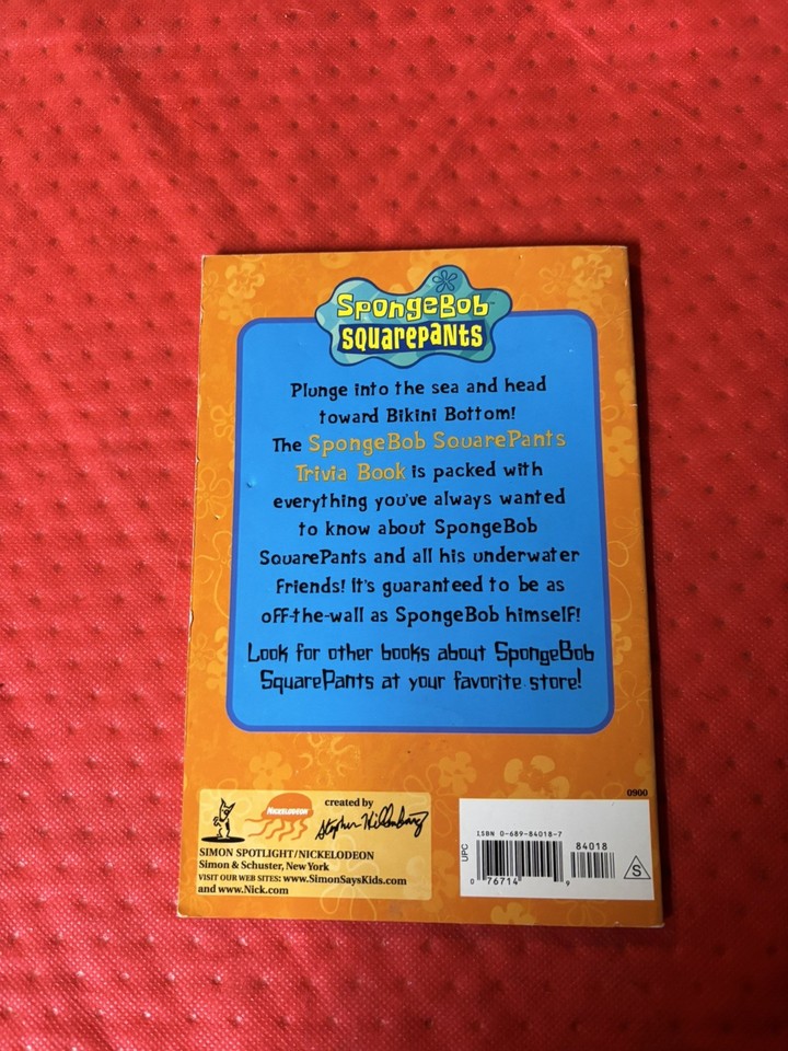 Spongebob Squarepants Trivia Book David Fain | eBay