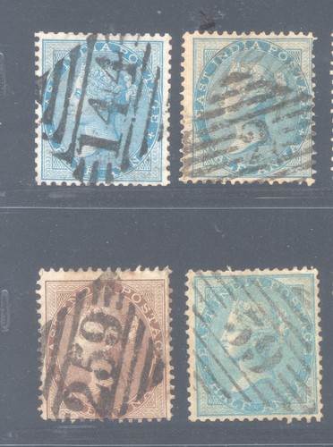 INDIA QV NUMERAL set of 4 - Cooper Type 5 N.W.P. #2 #59 #144 #259 | eBay