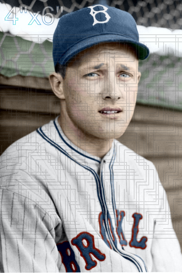 Roy Henshaw - 1937 Brooklyn Dodgers - choose a style - colorized print ...