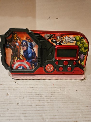 Marvel Avengers Assemble Super Heros Night Glow Alarm Clock Sound ...