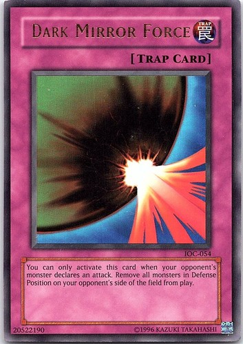 YuGiOh - Dark Mirror Force IOC-054 Ultra Rare - 1st Edition NA English ...