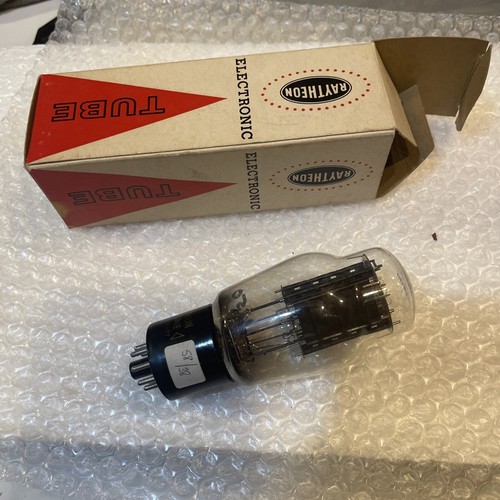 Raytheon-6B4 G vacuum tube black box plate duel D getters tested ...