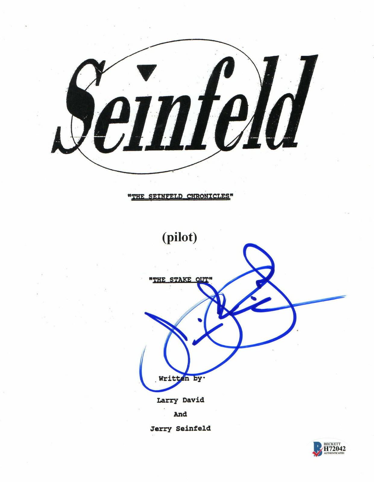 JULIA LOUIS-DREYFUS SIGNED AUTO SEINFELD FULL SCRIPT SCREENPLAY BECKETT ...