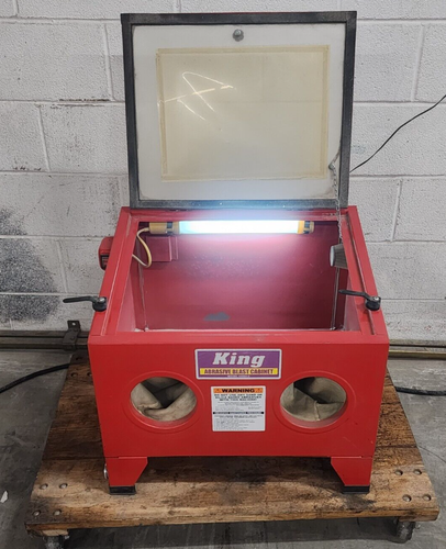 KING ABRASIVE BLAST CABINET 4004-0 5-15 CFM @40-0PSI | eBay