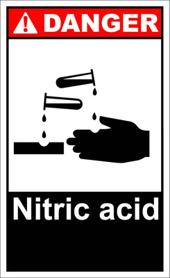Nitric Acid Danger OSHA / ANSI LABEL DECAL STICKER | eBay