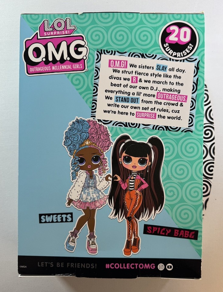 Lol Surprise Omg Sweets Fashion Doll 10” Open Box 2021 Dress Up Sweets ...