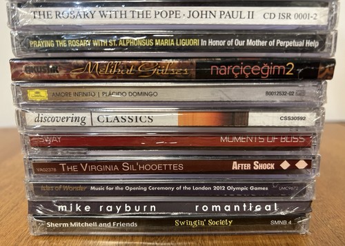 LOT of 16 Sealed New CDs-Classical, Singer, Meditation, Religious ...