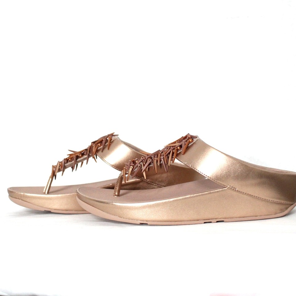 FitFlop RUMBA Beaded Toe-Post Sandals Size 11 NIB | eBay