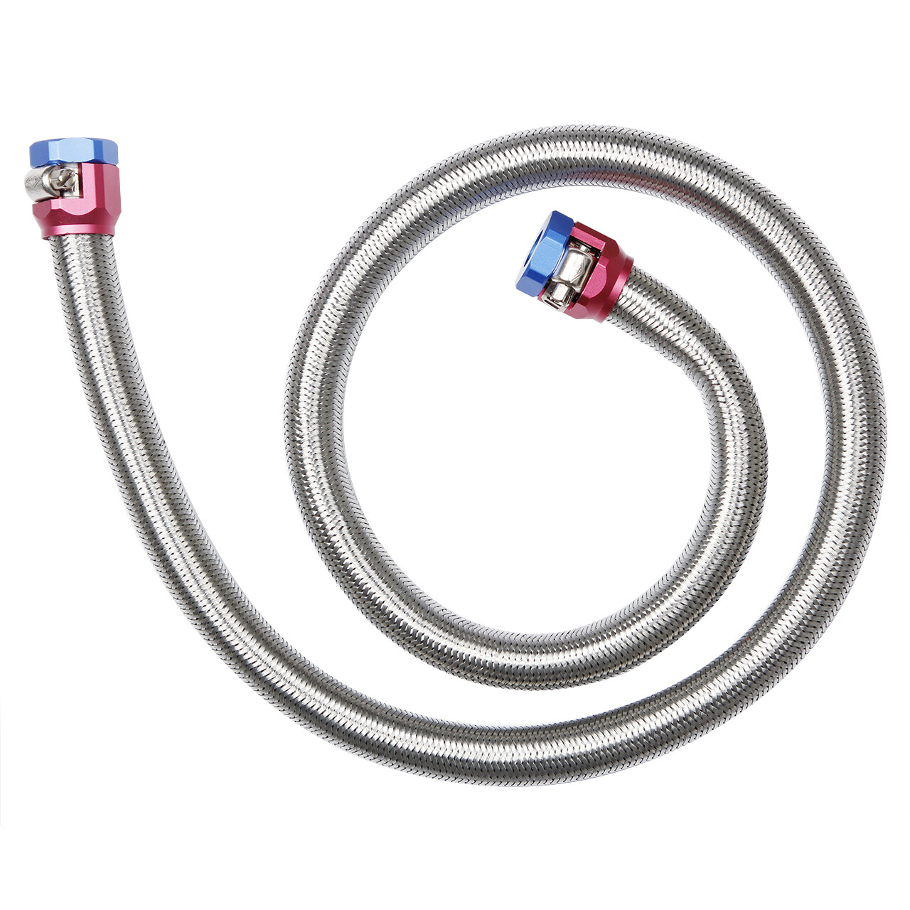 Universal 3/8" Hose 3ft. Braided Stainless Steel Flex Fuel Line Hose ...