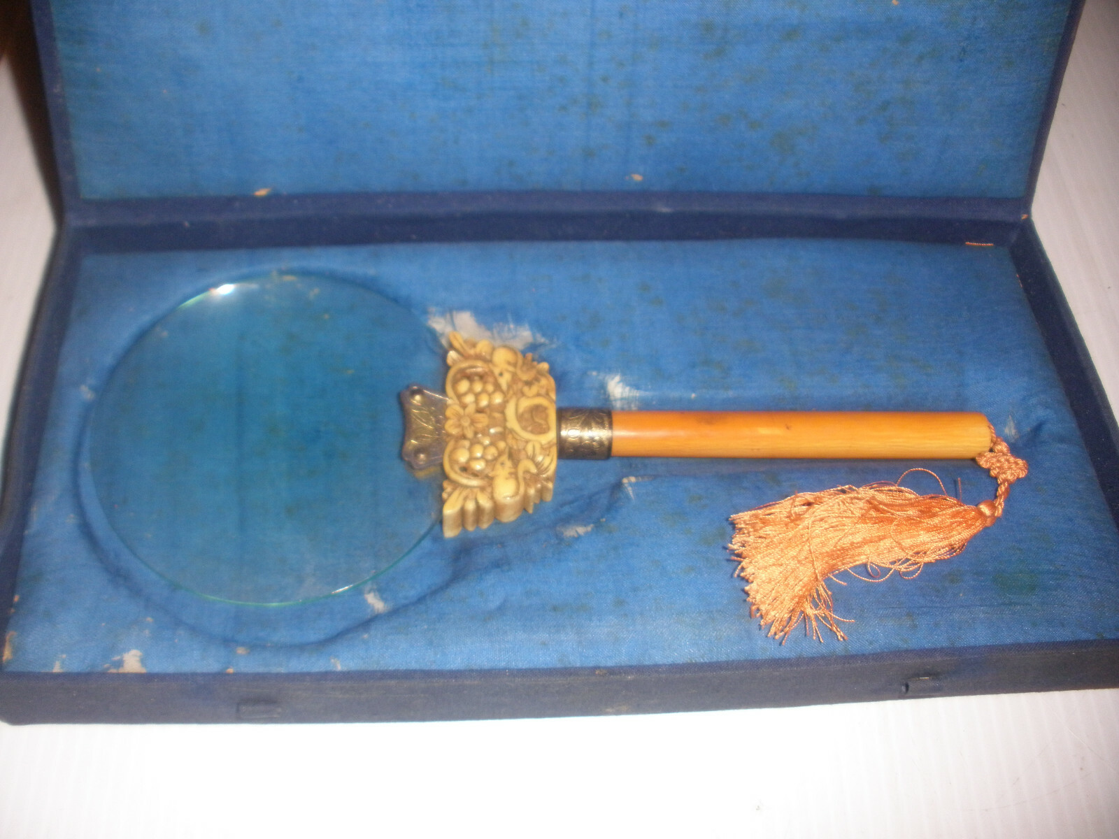 Antique 19th Chinese Magnifying Glass original box case magnifier | eBay