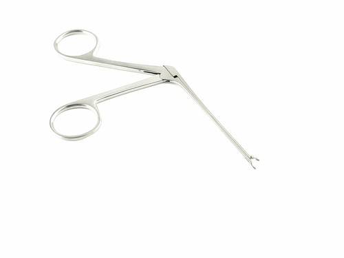 3" Micro Alligator Ear Forceps Delicate Curved Left Non-Ratcheted jaw Ring Handl | eBay