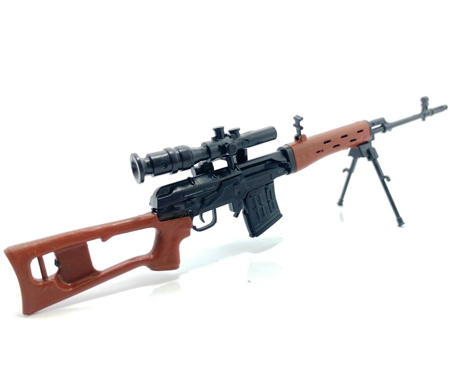 1/6 Scale Custom SVD Sniper Rifle Russian Soviet Army Toys Gun Action ...