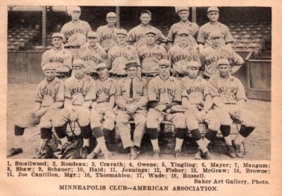 1922 Minneapolis Millers Kansas City American Association Team Photo ...