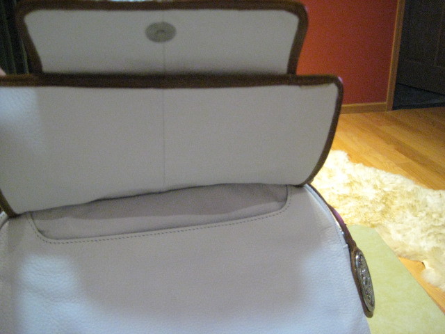 SHARIF (White) "Napa Pebbled Leather" (With Pink Sequined Rose-Design ...