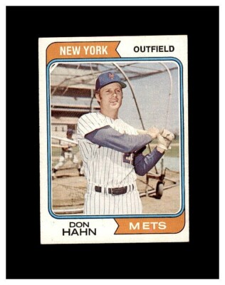 1974 TOPPS ORIGINAL BASEBALL CARD #291 DON HAHN NEW YORK METS NR.MINT ...