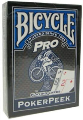 Bicycle Playing Cards Pro Poker Peek Face Blue or Red Deck New | eBay