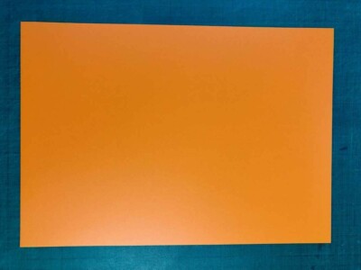 25 x A5 ORANGE Polypropylene Plastic Sheets 0.5mm Model Making, Art ...