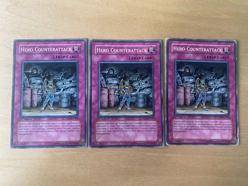 3X Hero Counterattack TAEV-EN064 - Yugioh Yu Gi Oh! 3 Playset 1st ...