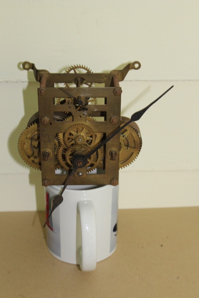 Antique New Haven 30 Day Regulator Clock Movement W/ Second, Minute ...