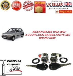 NISSAN MICRA K11 1992-2003 FRONT DOOR BARREL LOCK WITH KEYS SET LEFT ...