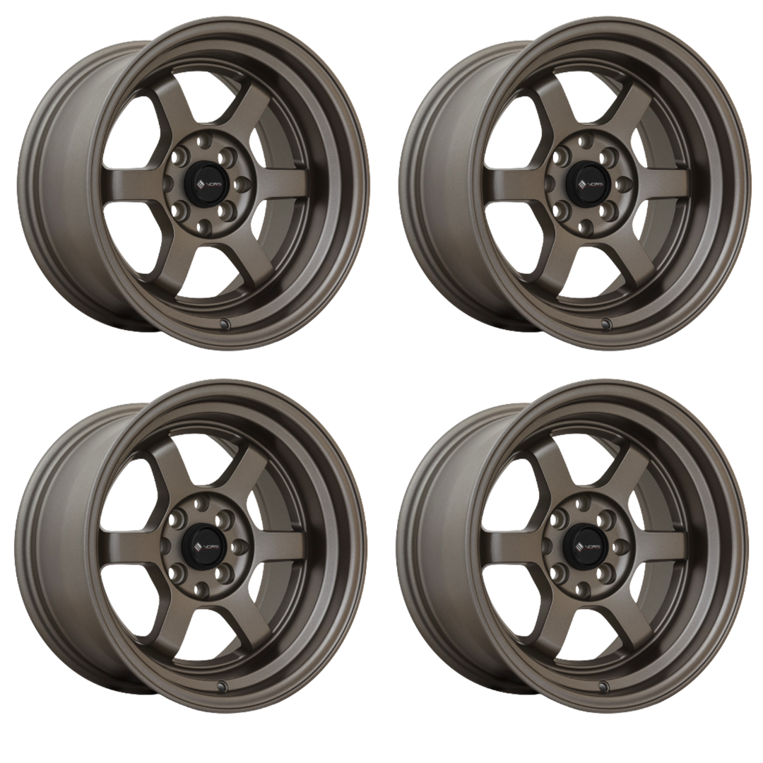 4 Wheels 15" Vors TR7 15x8 4x100/4x114.3 Bronze 0ET 73.1CB ...