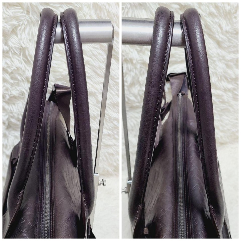 [Rare] TUMI Business Bag with Logo Embossing, All Leather, 2-Way, A4 ...