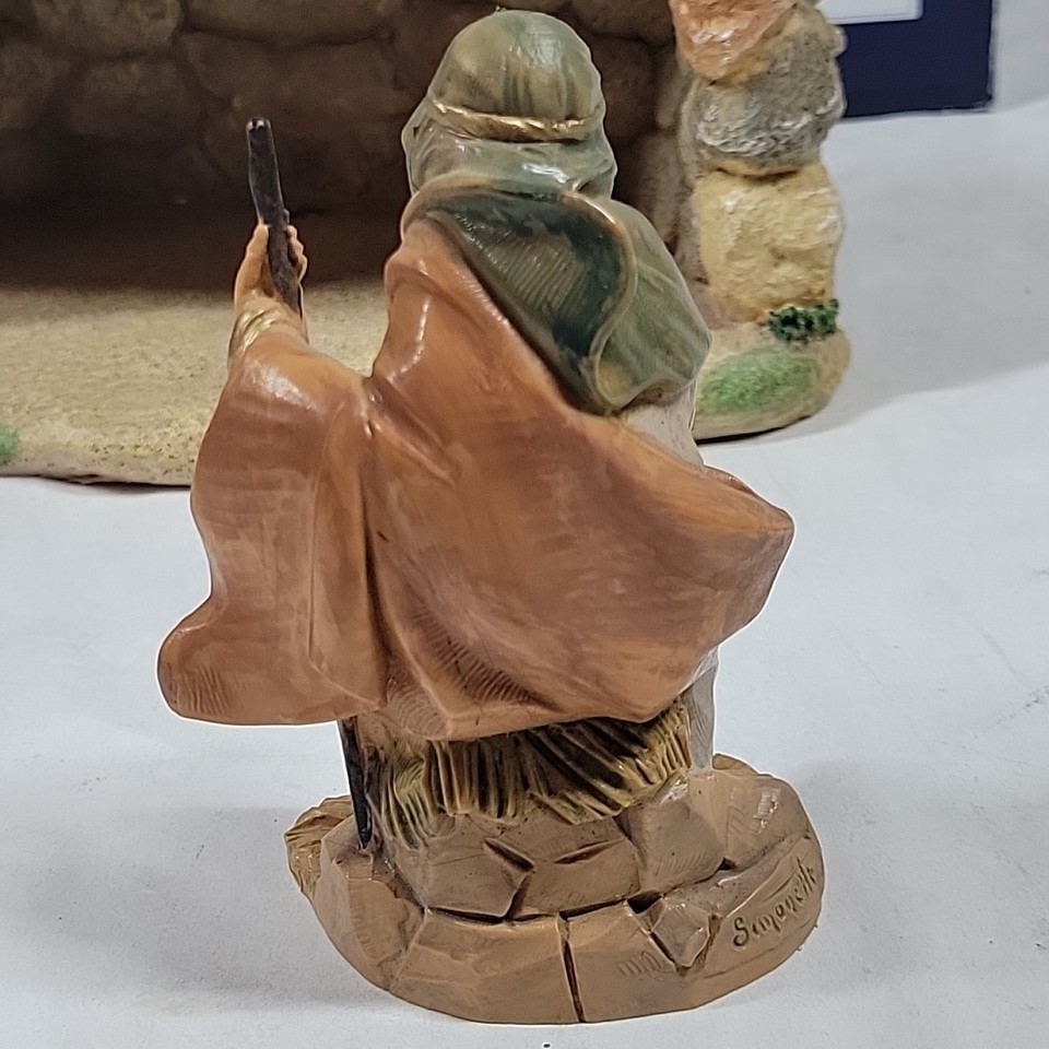 Fontanini Stone Grotto Cave Nativity Creche Set Holy Family Light 5 ...