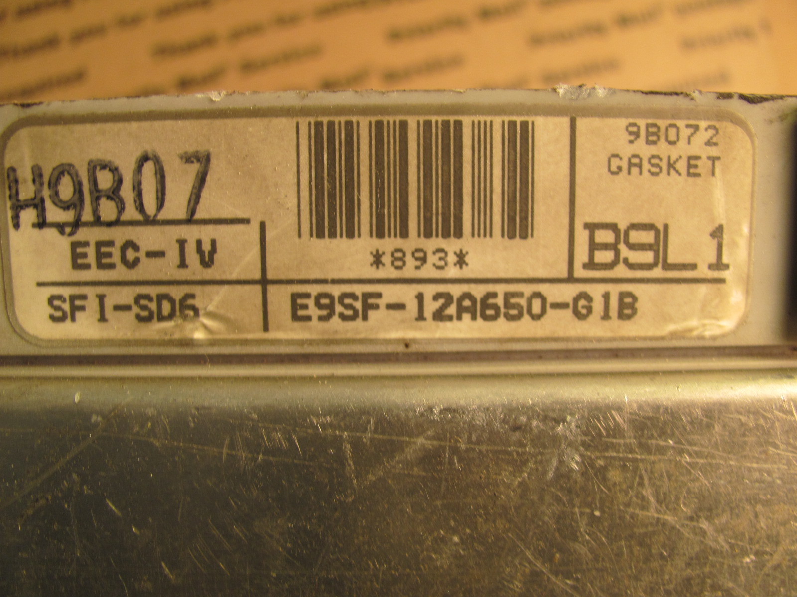 Ford Thunderbird Engine Computer Control ECM ECU Module Fits 1989 ...