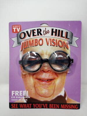Vintage 1997 Over The Hill Jumbo Vision Gag Birthday Gift Thick Glasses ...