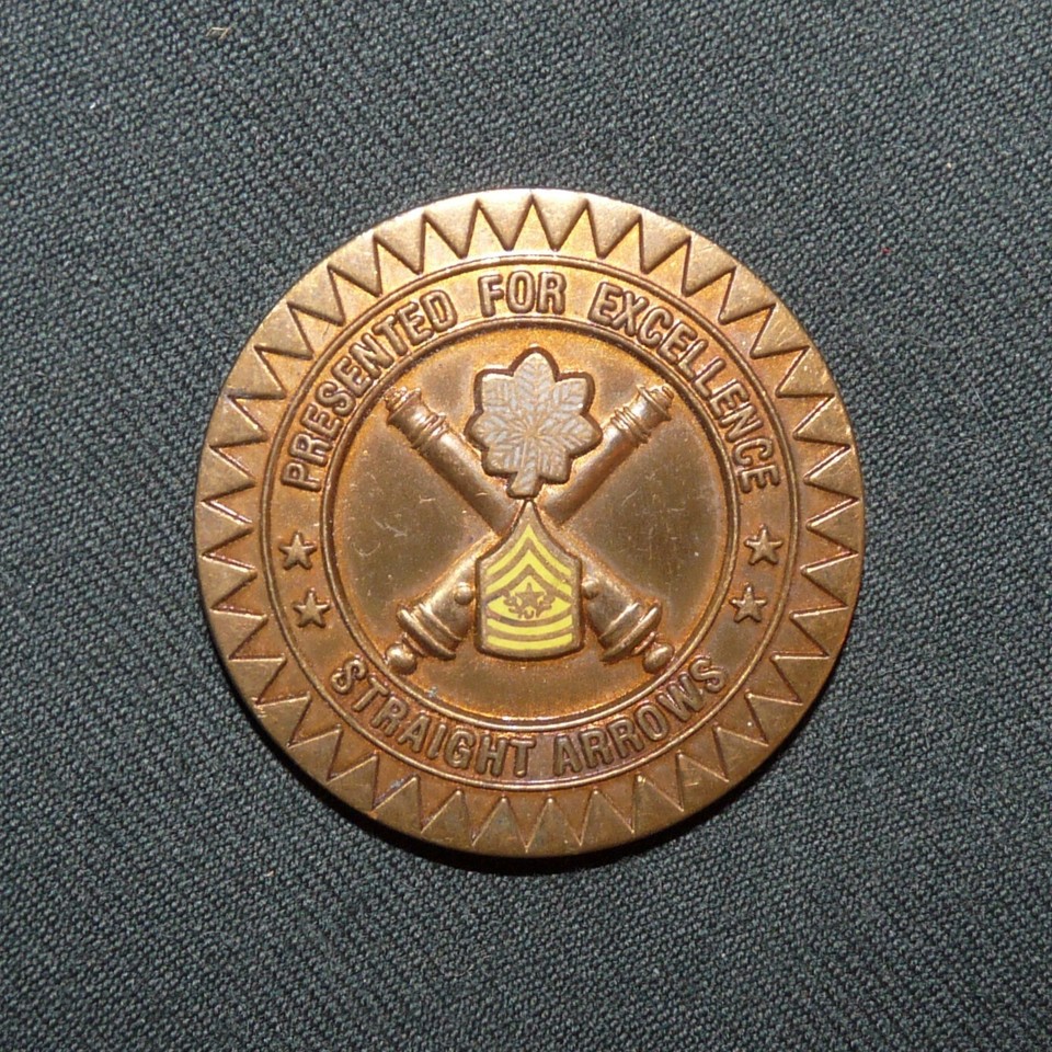 Original US Army 4th Bn 42nd Field Artillery Command Team Challenge ...