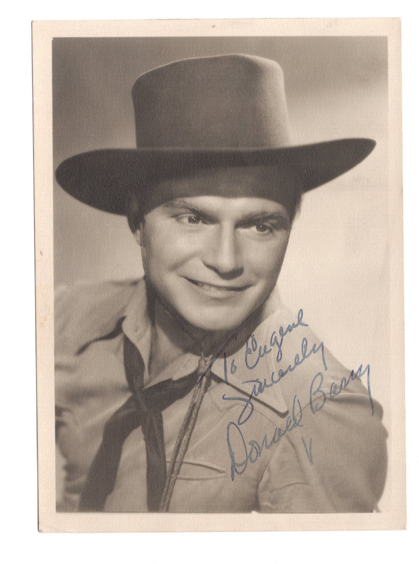 Don Barry Signed Vintage Photo / Autographed Westerns Actor | eBay
