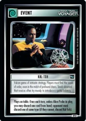 Star Trek: Kal-Toh [Ungraded] Voyager STCCG Decipher 1E | eBay