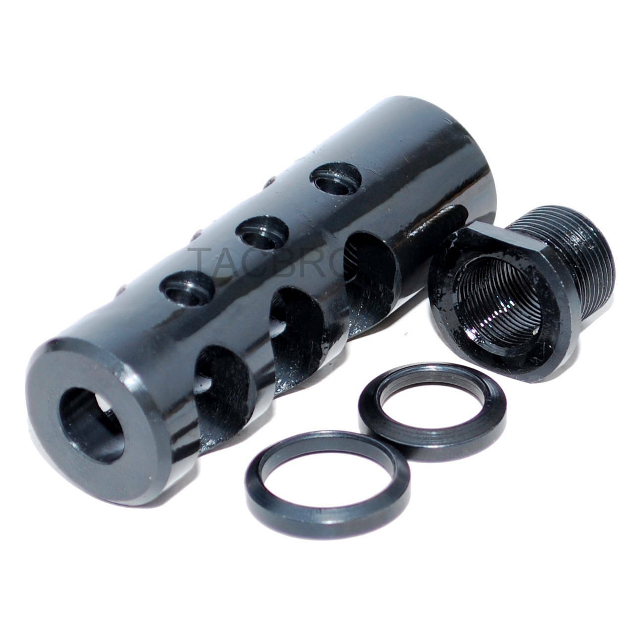 9MM Steel Competition Muzzle Brake 1/2x28 Thread Pitch w/ Crush Washer ...