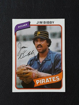 1980 Topps Jim Bibby Baseball Card. #229 Pittsburgh Pirates Pitcher ...