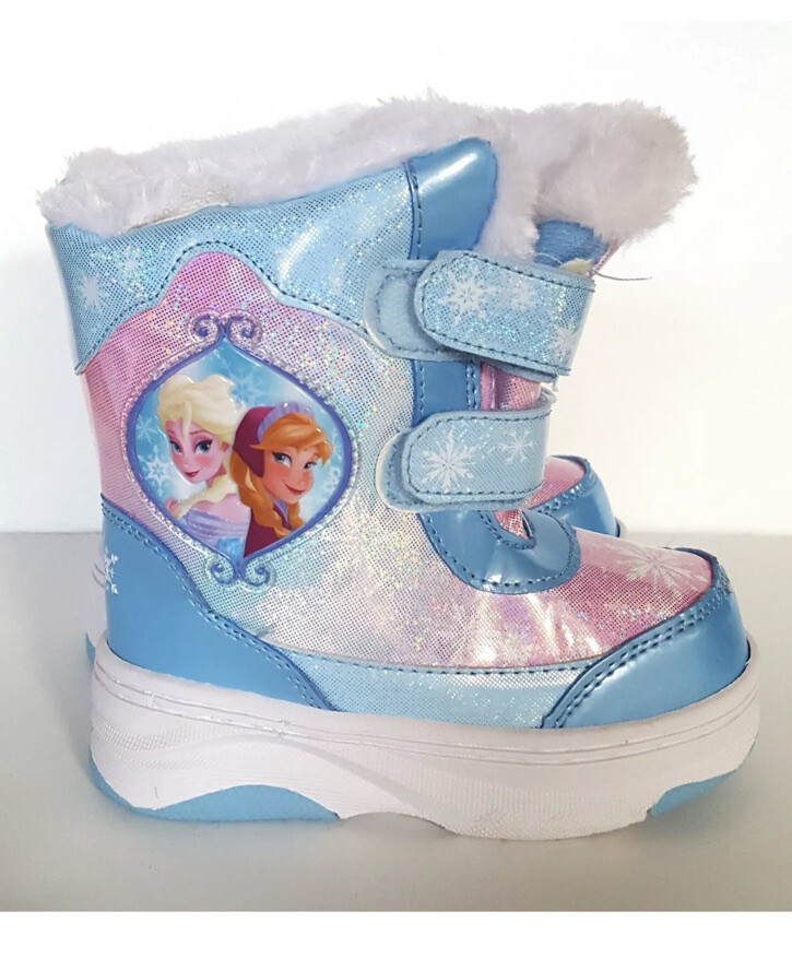 Disney Frozen Elsa Anna Winter Boots Girl Blue-Pink Toddler 9/10 & 11/ ...