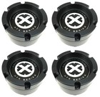 4x ATX Series (by American Racing) Matte Black Wheel Center Hub Caps 5 ...