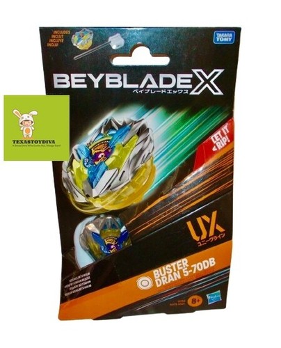 BEYBLADE X Buster Dran 5-70DB Stamina Type UX Battling Top Spins Right ...