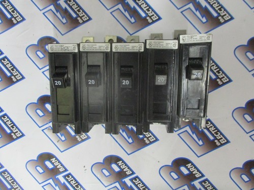 QBHW1020, CH, EATON, (5) 20 Amp, 120 Volt, 1P, 22K Circuit Breaker ...
