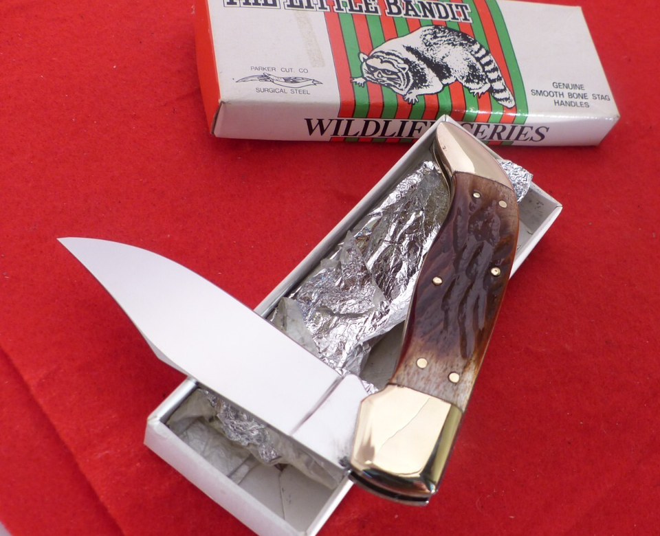 Parker made in Japan 4-3/8" The Little Bandit Bone Clasp Knife MIB | eBay