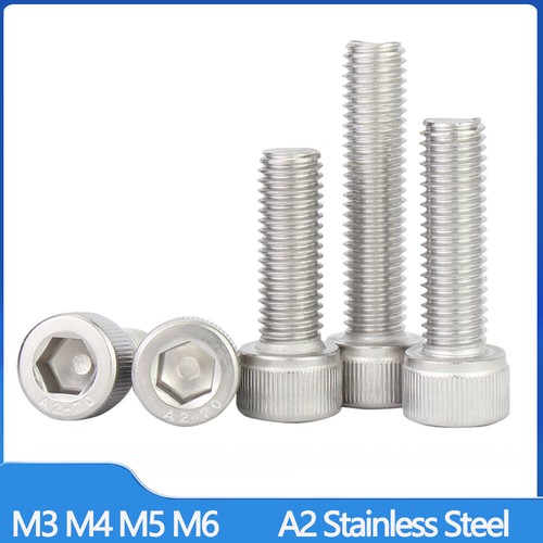 M3 M4 M5 M6 Allen Cap Screws Bolts A2 304 Stainless Steel Socket Screws ...