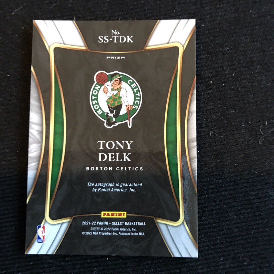 2021-22 Panini Select Tony Delk Signature Selections Silver Prizm Auto ...