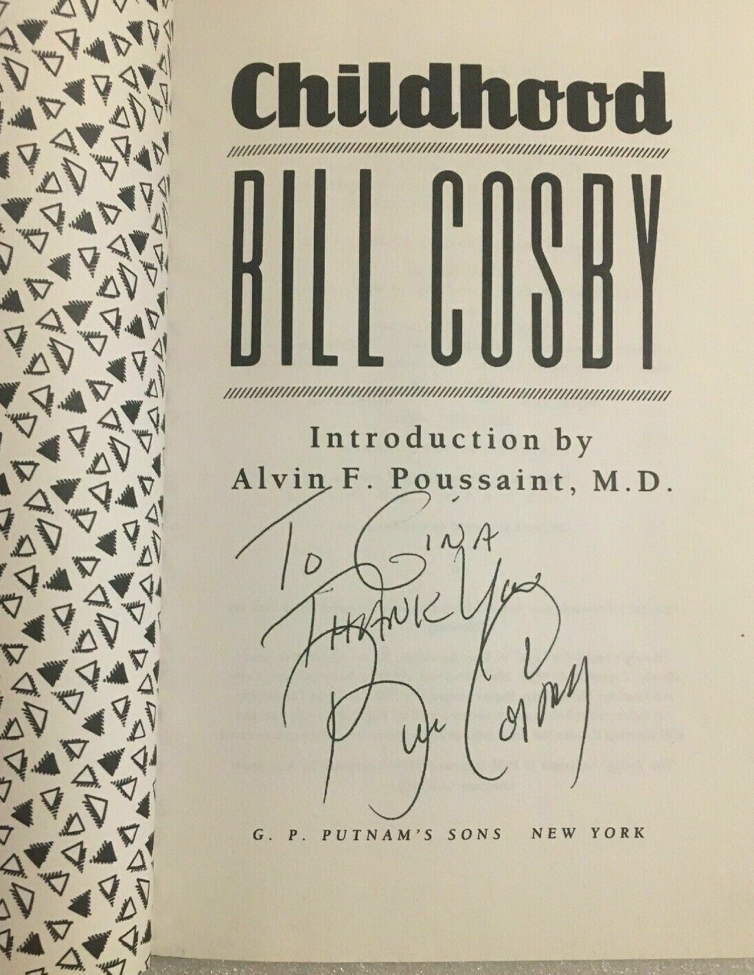 Comic / Comedian Bill Cosby SIGNED Book Childhood AUTOGRAPH HC ...